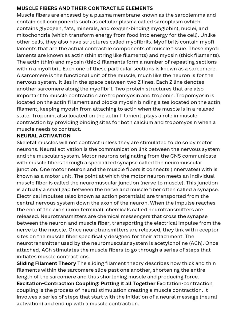 NASM 12 | PDF | Muscle Contraction | Histology