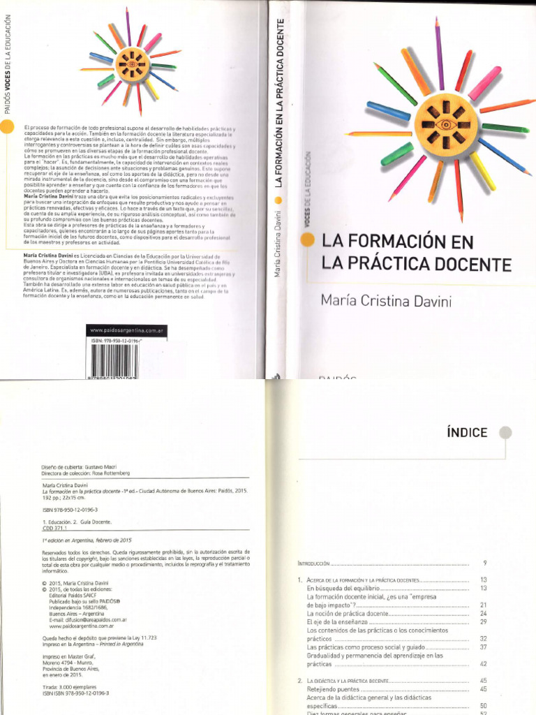 Cap. 1 - Davini Maria - La Formacion en La Practica Docente | PDF