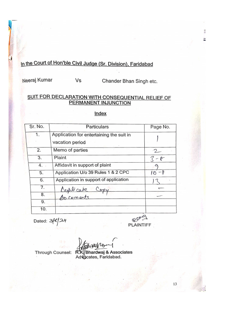 Case File Faridabad | PDF