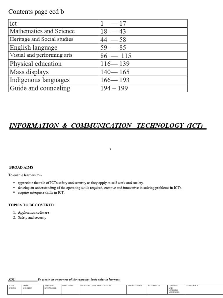Ecd B Schemecum Term 3chikato Download Free Pdf Educational Technology Learning