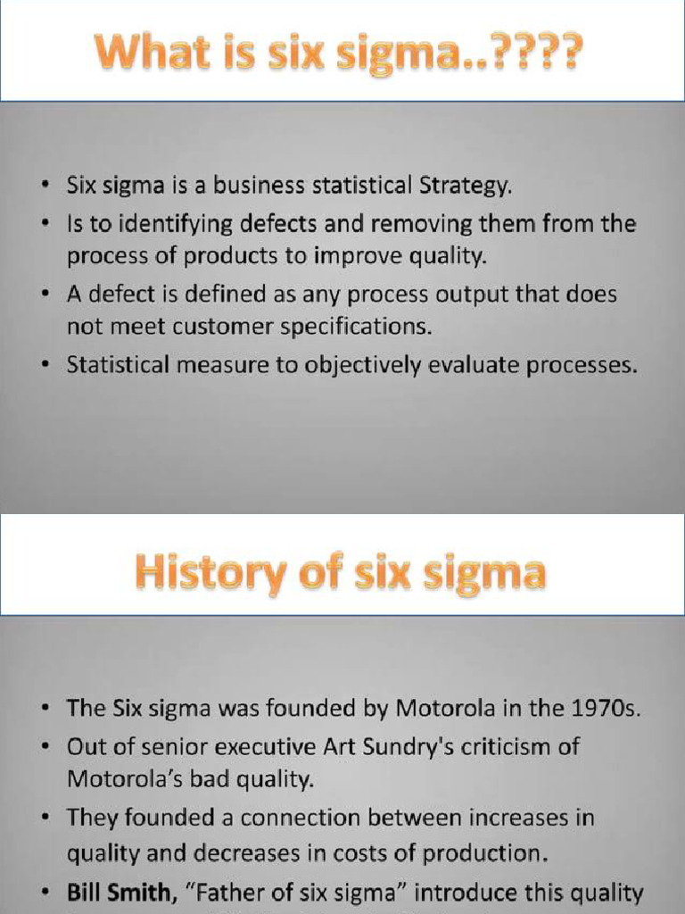 Six Sigma 2 | PDF