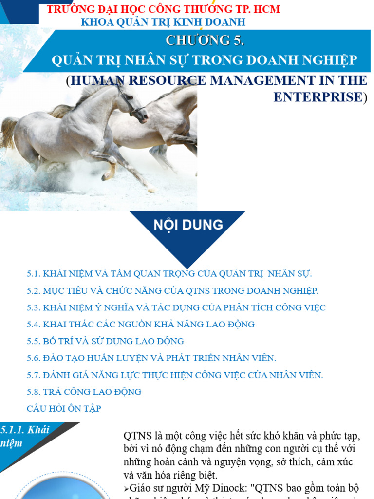5. Chuong 5. Quản Trị Nhân Sự Trong Doanh Nghiệp | PDF