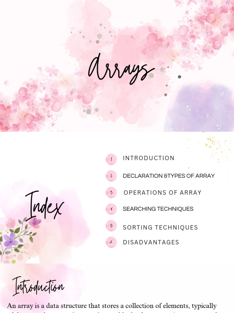 ARRAYS | PDF | Integer (Computer Science) | Computer Programming ARRAYS | PDF | Integer (Computer Science) | Computer Programming
