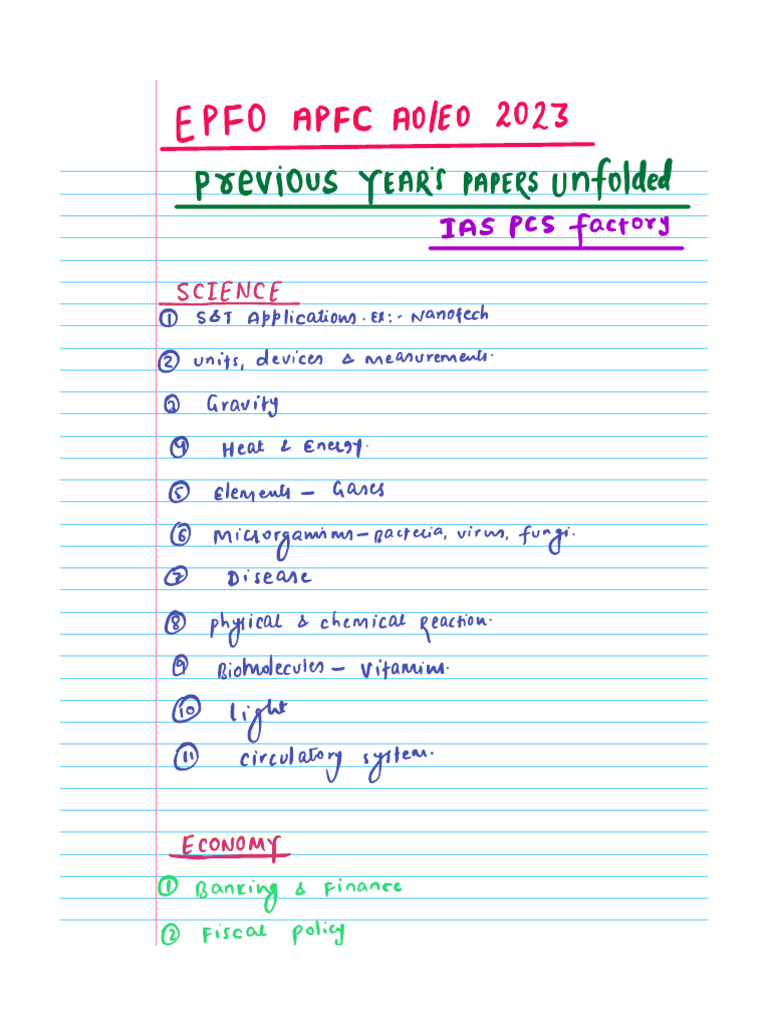 EPFO 2023 PYQ Analysis by IAS PCS Factory | PDF