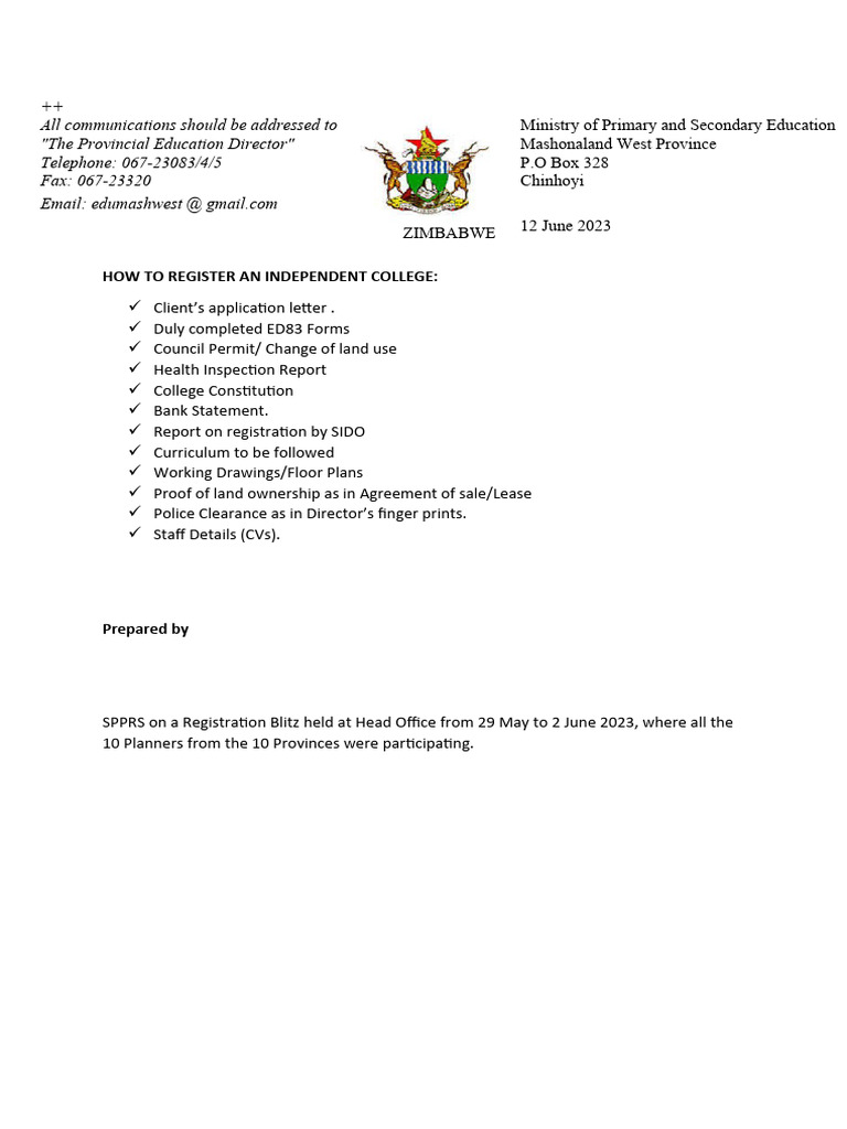 Independent College Registration Guide | PDF