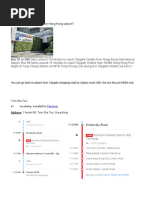 Hong Kong Airport Bus A11 - Route, Timetable, Fare, Stops, Map | PDF ...