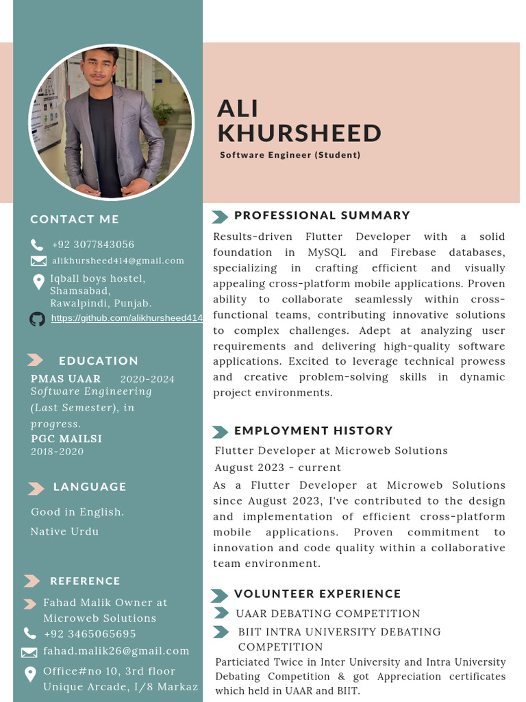 Ali Khursheed's CV | PDF | Cross Platform Software | Application Software