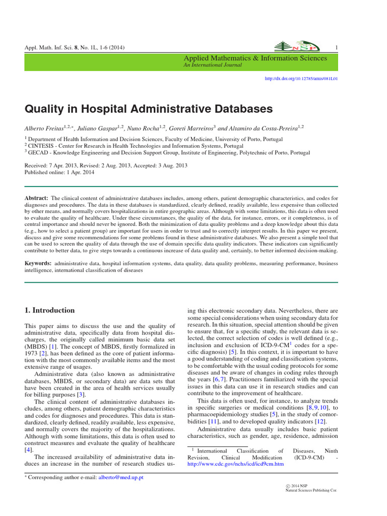 Art Vale 2014 Gecad Amis 2 | PDF | Health Informatics | Data