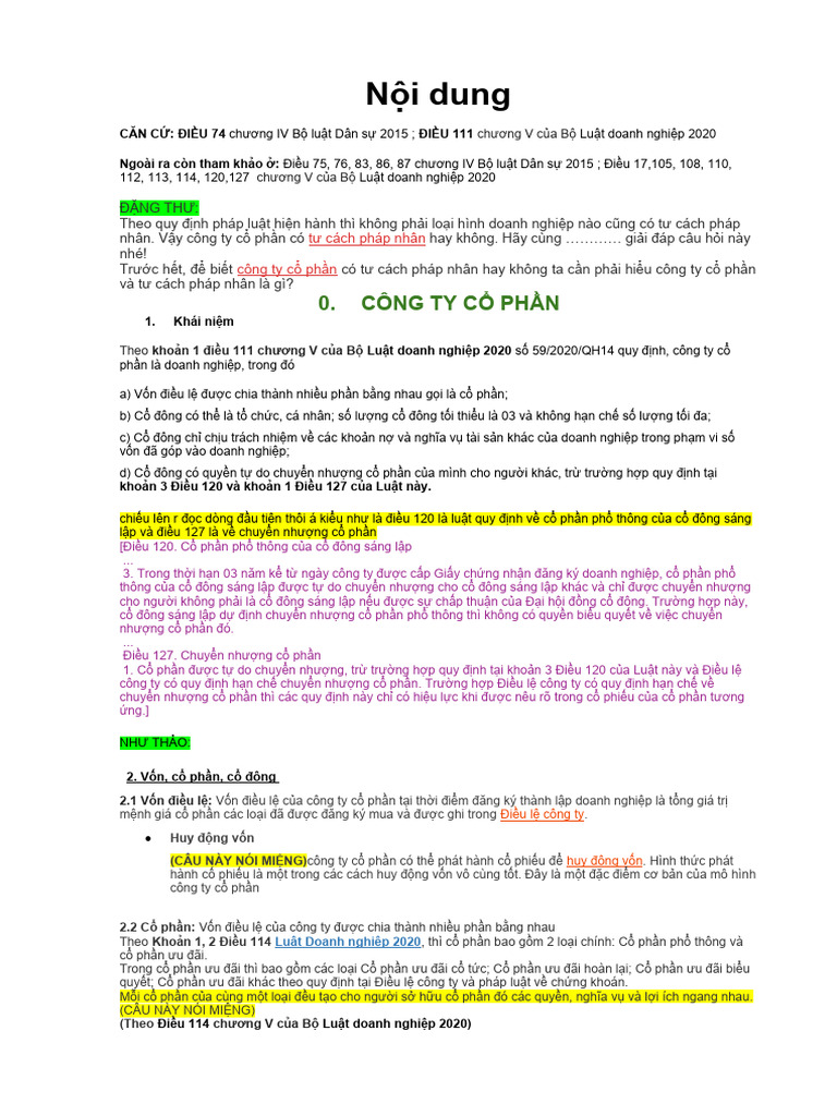 bản nội dung + ví dụ để làm slide FINALLLLL | PDF