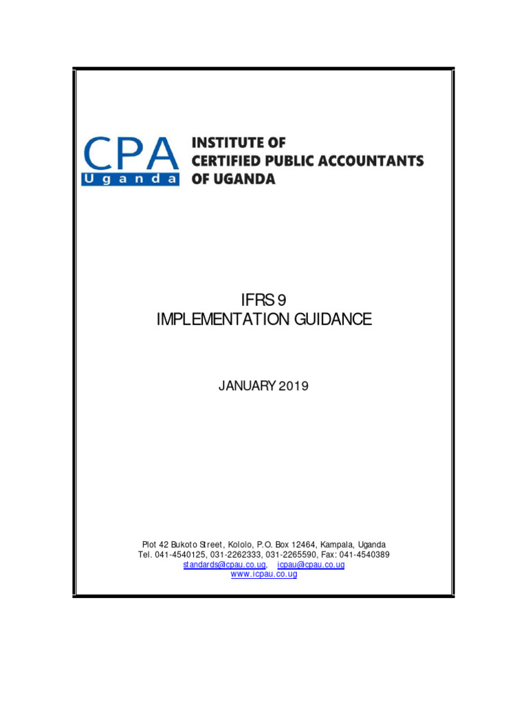 IFRS 9 Implementation Guidance Overview | PDF | Money | Financial Services
