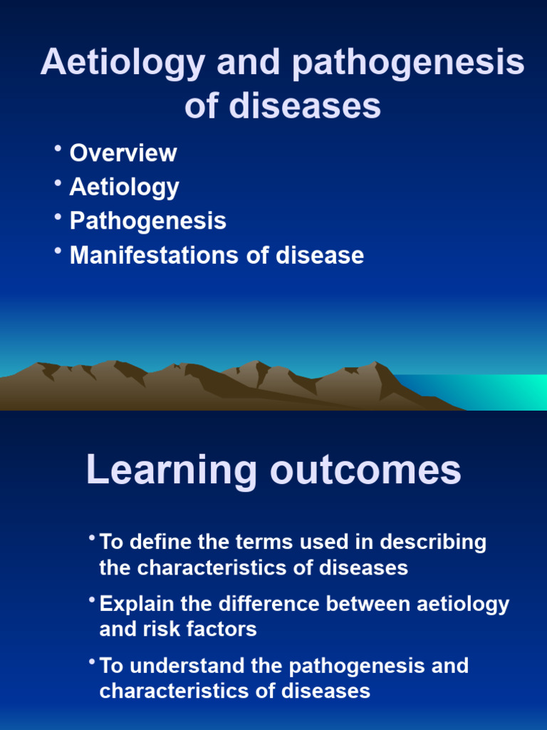 Aetiology Pathogenesis | PDF | Prevalence | Incidence (Epidemiology)