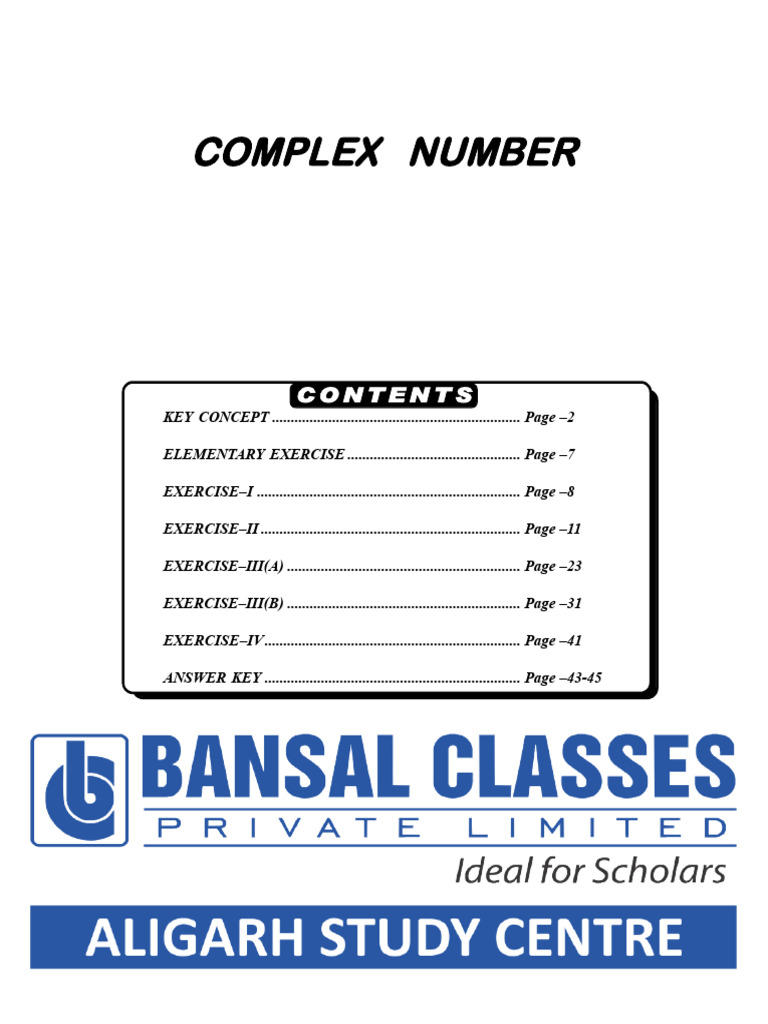 Complex Number 1 | PDF | Complex Number | Numbers