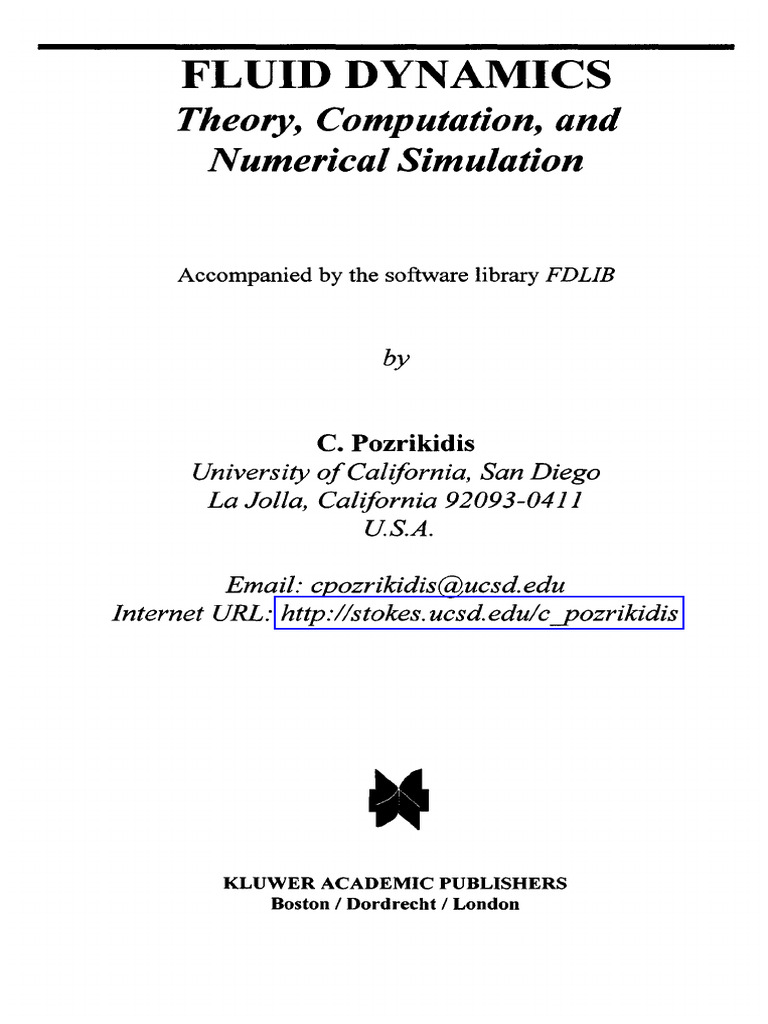 Fluid Dynamics: Theory, Computation, and Numerical Simulation | Download Free PDF | Computing ...