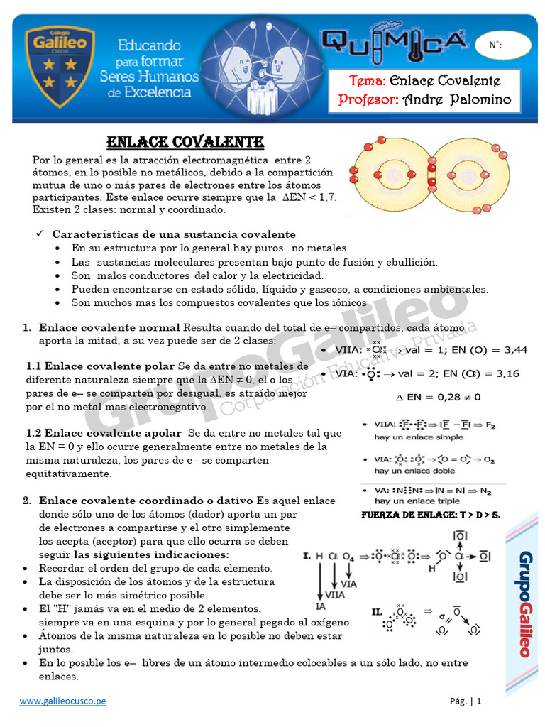 Enlace Quimico II | Descargar gratis PDF | Enlace químico | Enlace ... Enlace Quimico II | Descargar gratis PDF | Enlace químico | Enlace ...