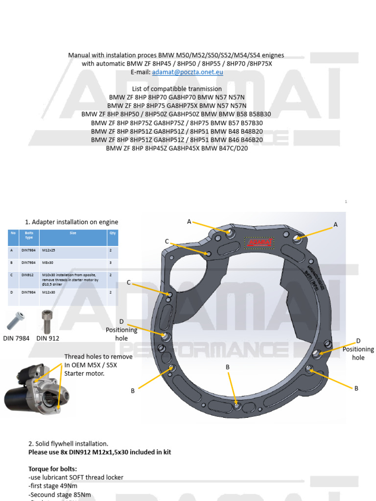 BMW m5x 8hp SF Manual | PDF | Screw | Motor Vehicle