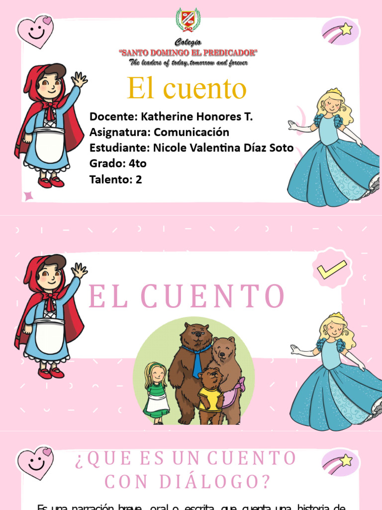 Cuento, Caperucita Roja Nicole Diaz | PDF | Caperucita Roja | Narración