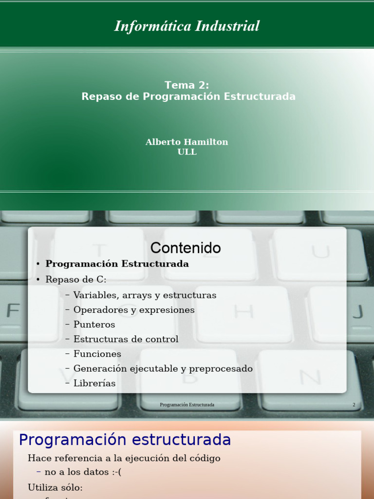 Tema2 Programación Estructurada Generico | PDF | Puntero (Programación ...