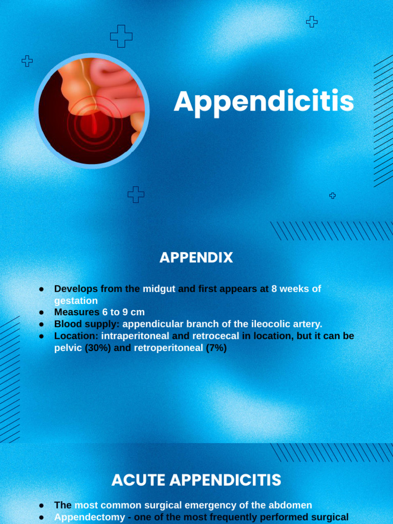 Appendicitis | PDF | Clinical Medicine | Medical Specialties