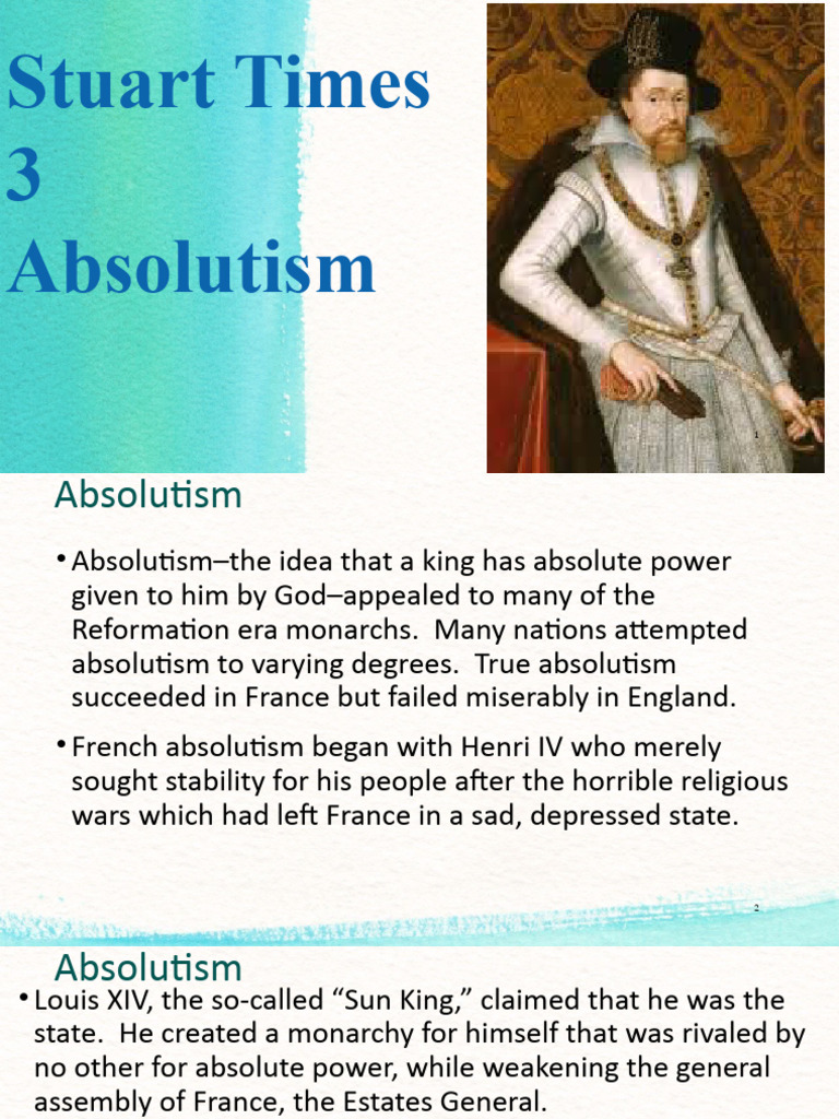 Stuart Times 3 2022 Absolutism | PDF | Absolute Monarchy | John Locke