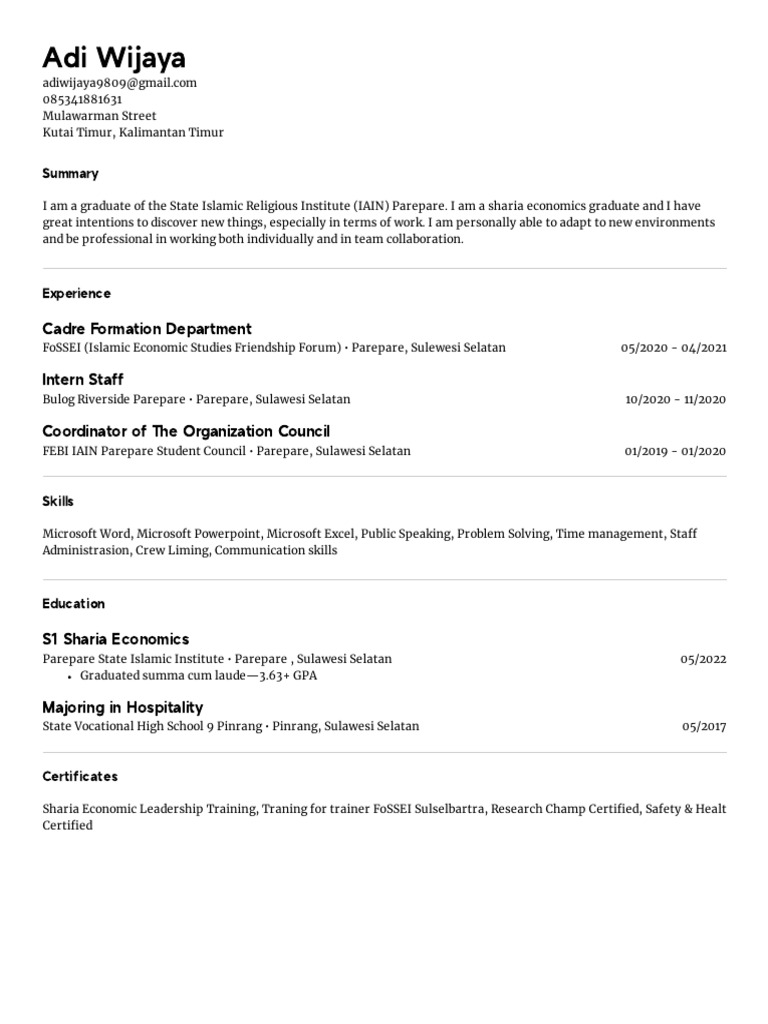 My Resume | PDF