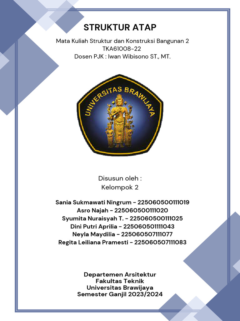 E - Tugas SKB 2 - Struktur Atap - Kel 2 | PDF
