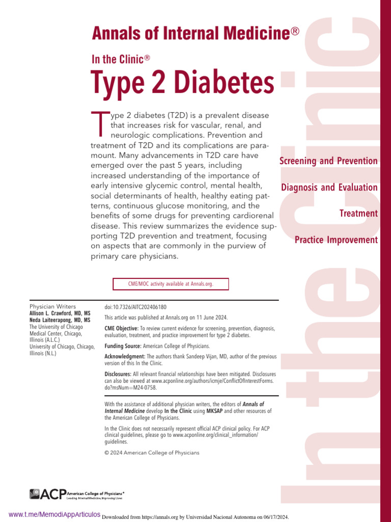 DMT2 | PDF | Diabetes | Prediabetes