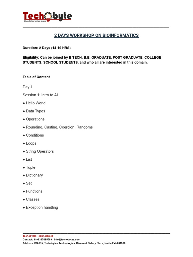 BIOINFORMATICS | PDF