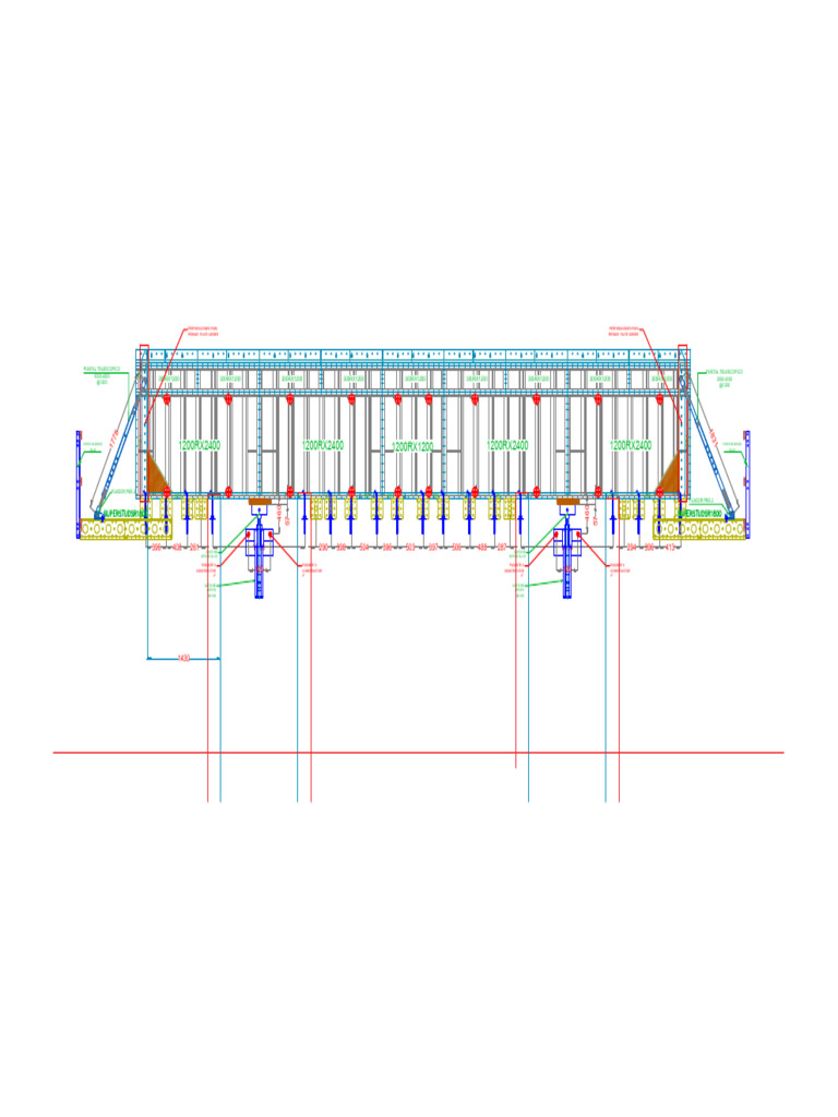 Plano Formaleta Viga Viga Cabezal 1 Puente 13 R PARA 2 Metros-Model | PDF