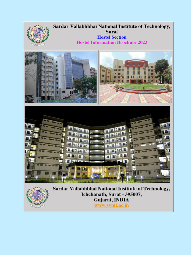 Hostel Information Brochure (2023-2024) | PDF