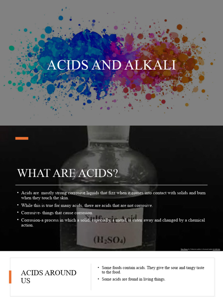 Acids and Alkali | PDF | Wellness | Science & Mathematics