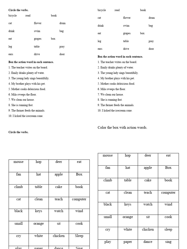 Verbs PDF