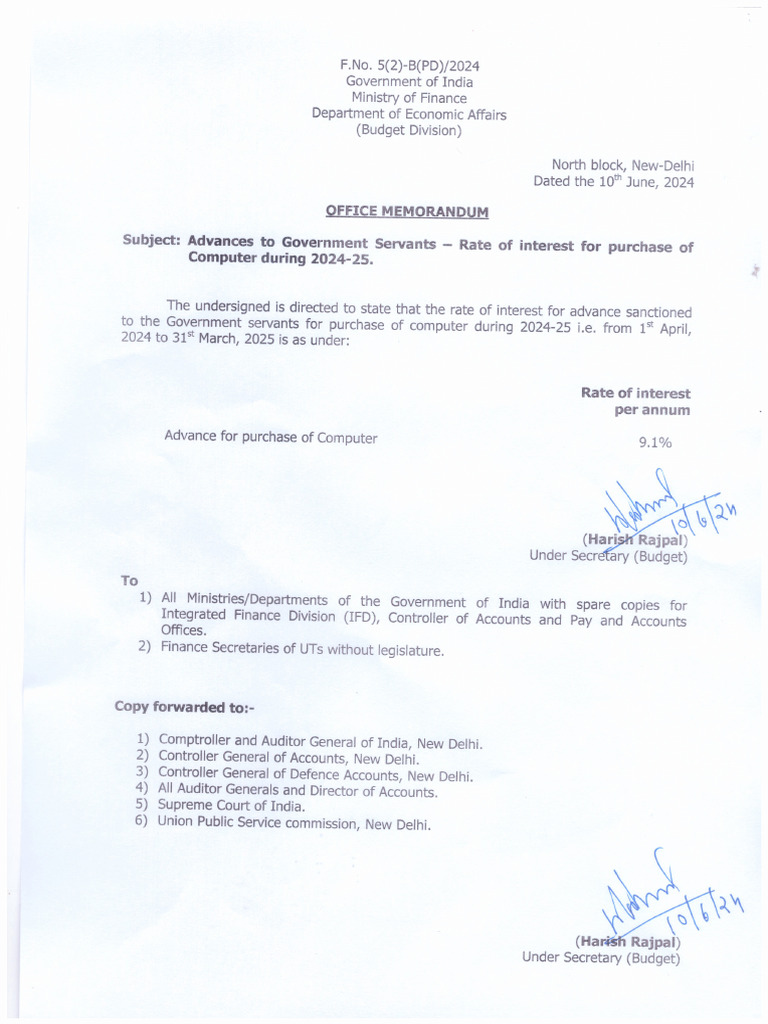 Computer Advance FY 2024-25 | PDF