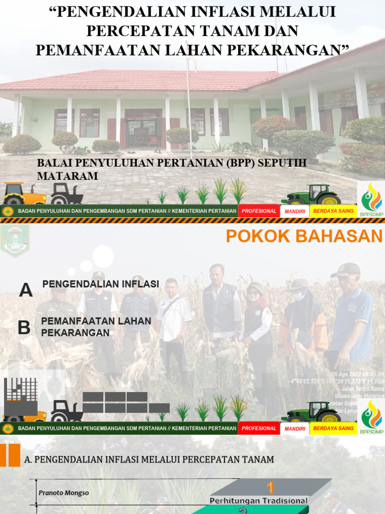 2 Bahan Tayang Pengendalian Inflasi BPP Semat 2022 | PDF