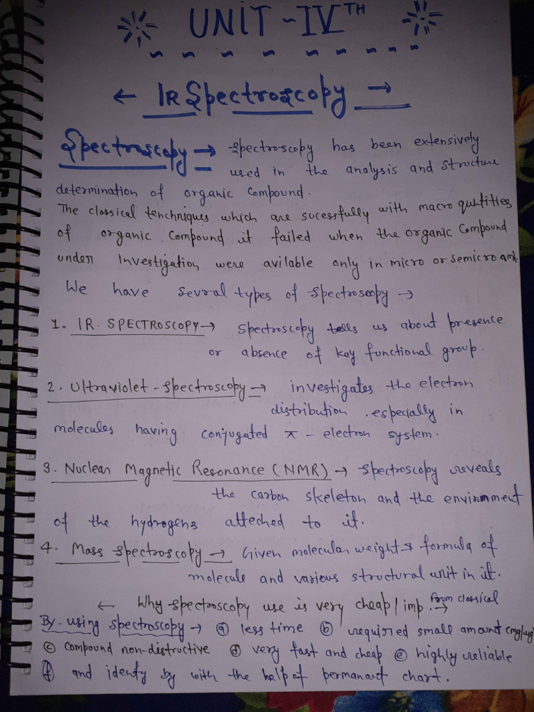 IR SPECTROSCOPY | PDF