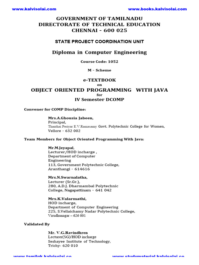 Java OOP Diploma e-Textbook | PDF | Method (Computer Programming ...