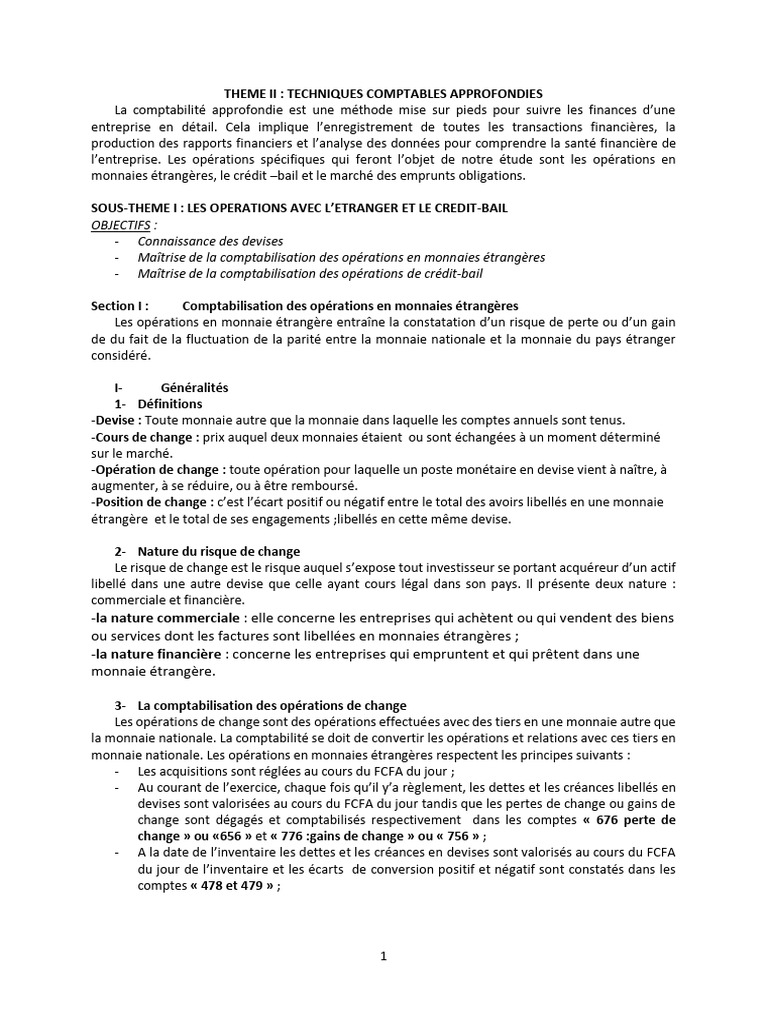 Theme Ii - 073954 | PDF | Comptabilité | Prêts