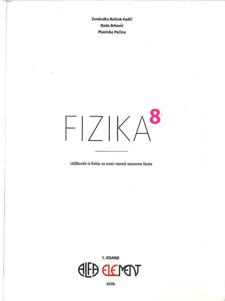 Fizika 8 Alfa | PDF