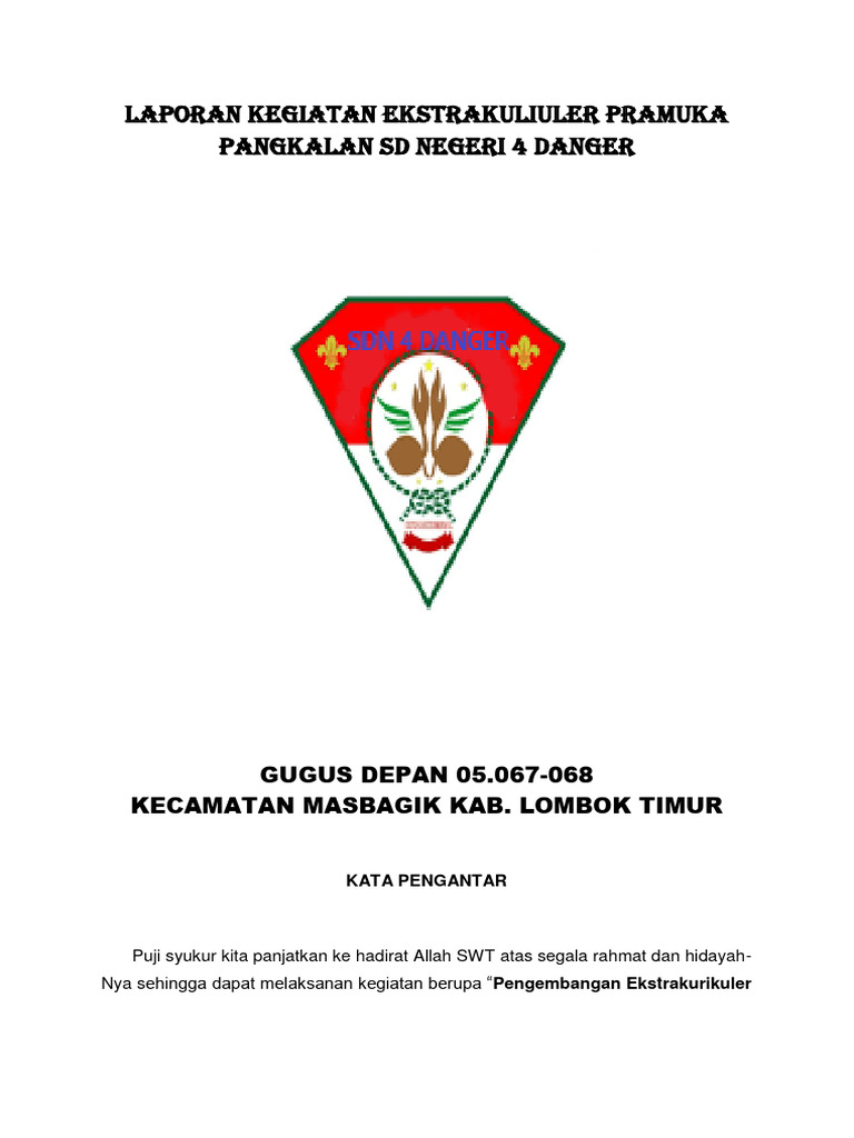 Program Ekskul Pramuka Semester 1 Tahun 2023 | PDF