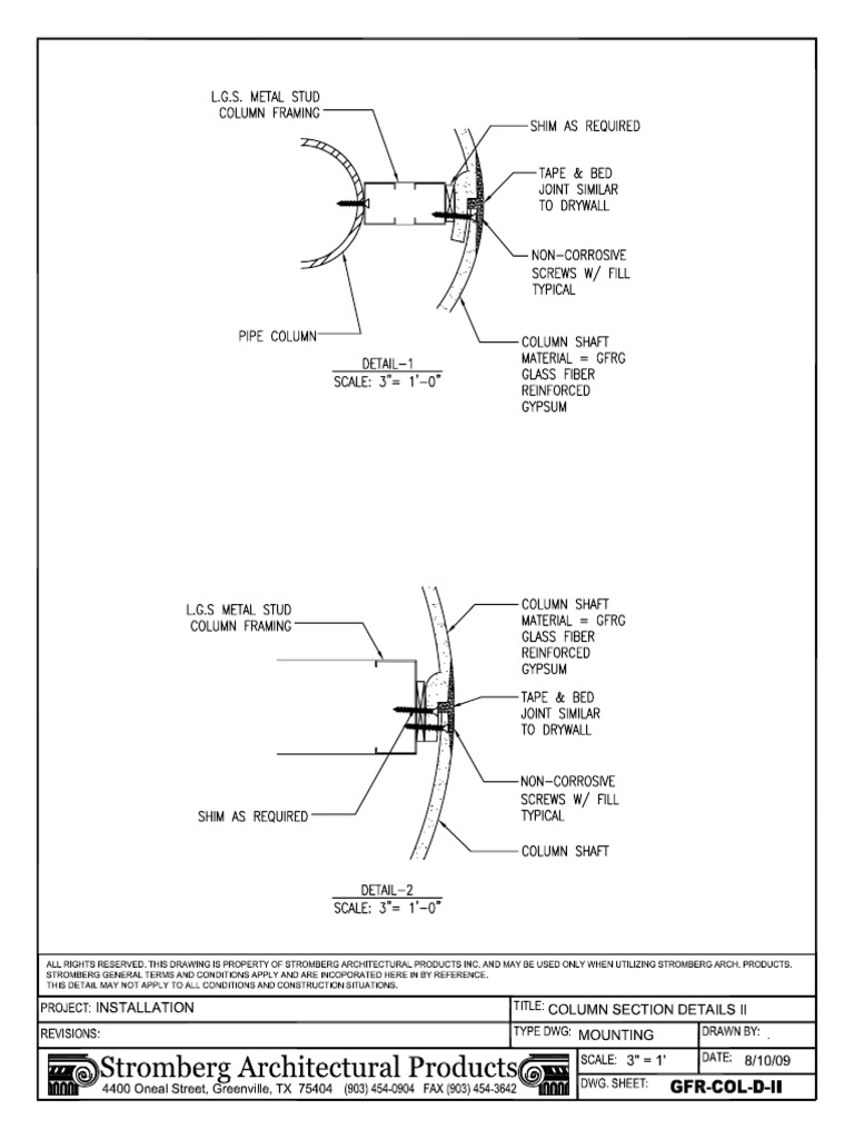 Column Section Details II | PDF