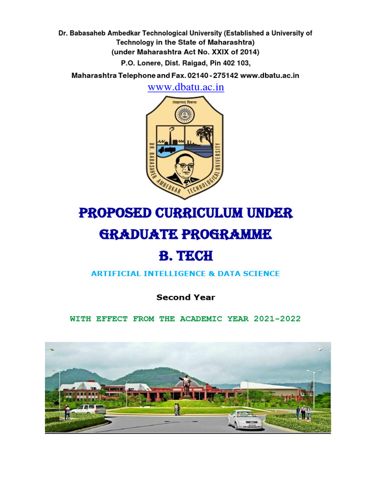 Syllabus of AI DS for Sem III IV Wef 2021 22 With Subject Codes | Download Free PDF | Academic ...