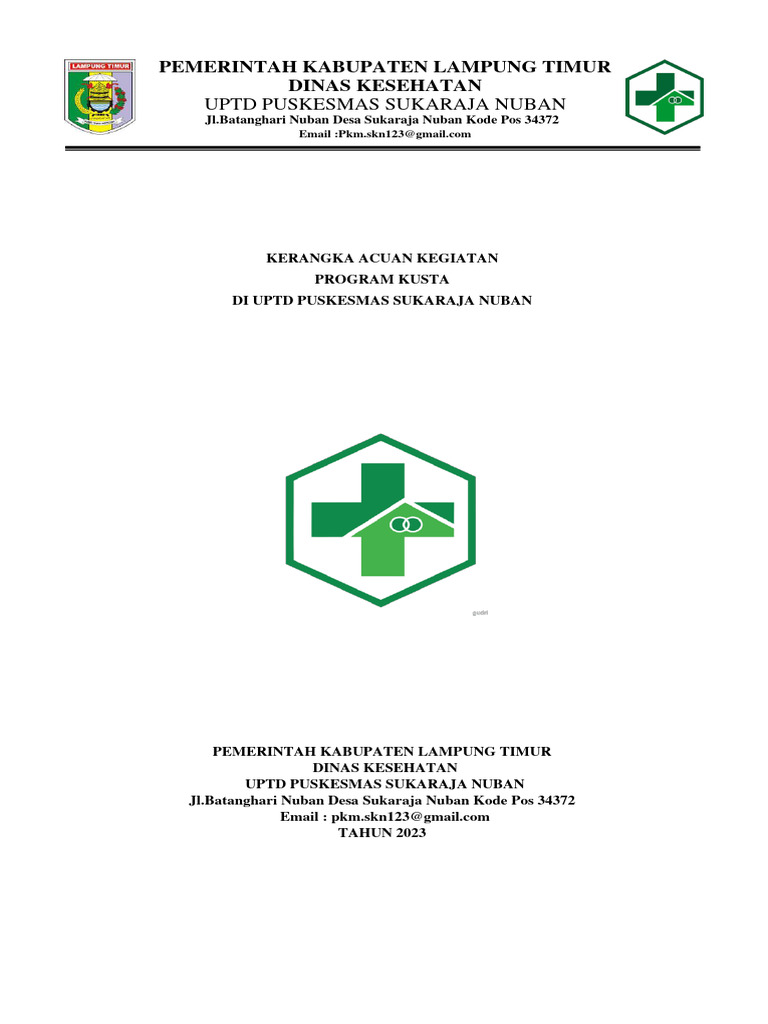 KAK Kusta | PDF | Pengembangan Diri