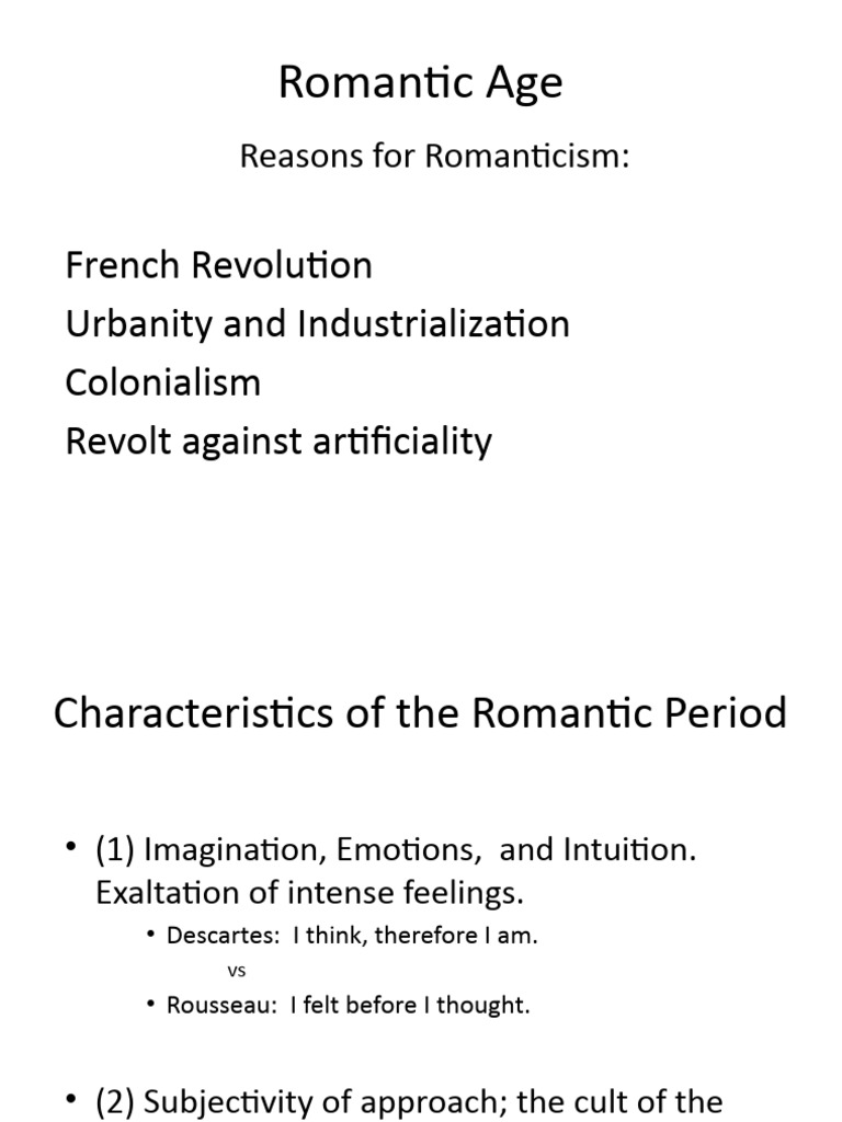 Romantic Age | PDF | Romanticism | Poetry
