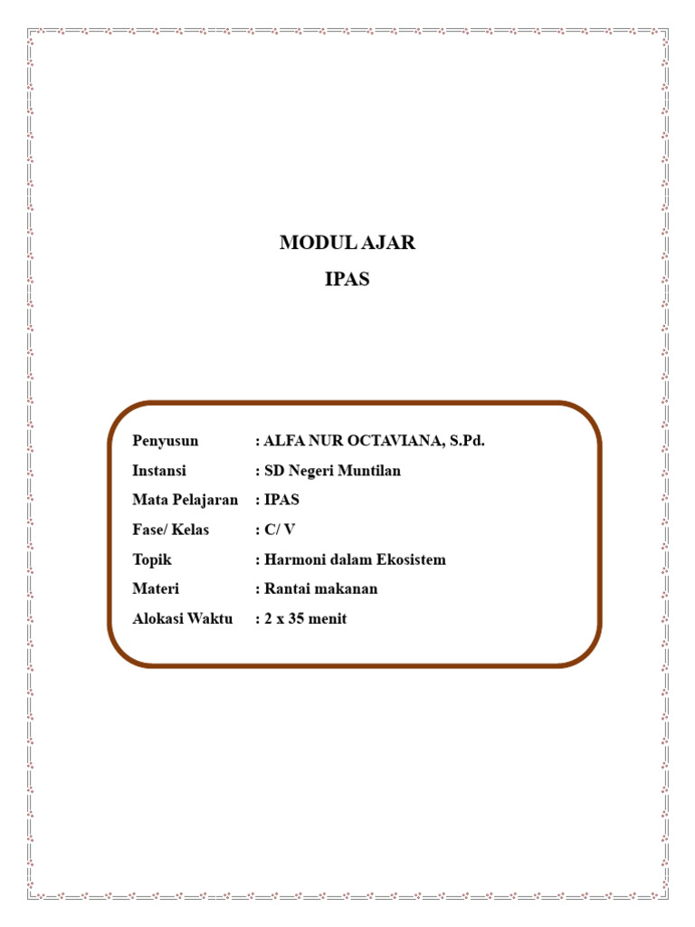 Merancang Memodifikasi Modul Project | PDF