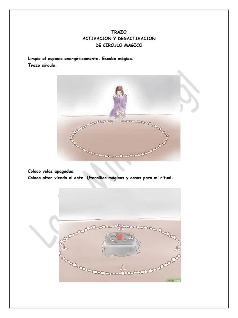 Activación y Desactivación del Círculo Mágico | PDF | Cocina, comidas y ...