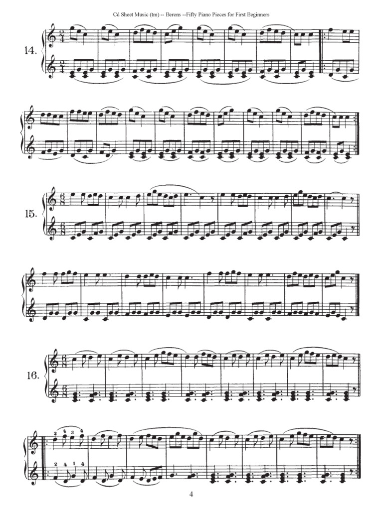 3 Piano Pieces For Beginners II | PDF