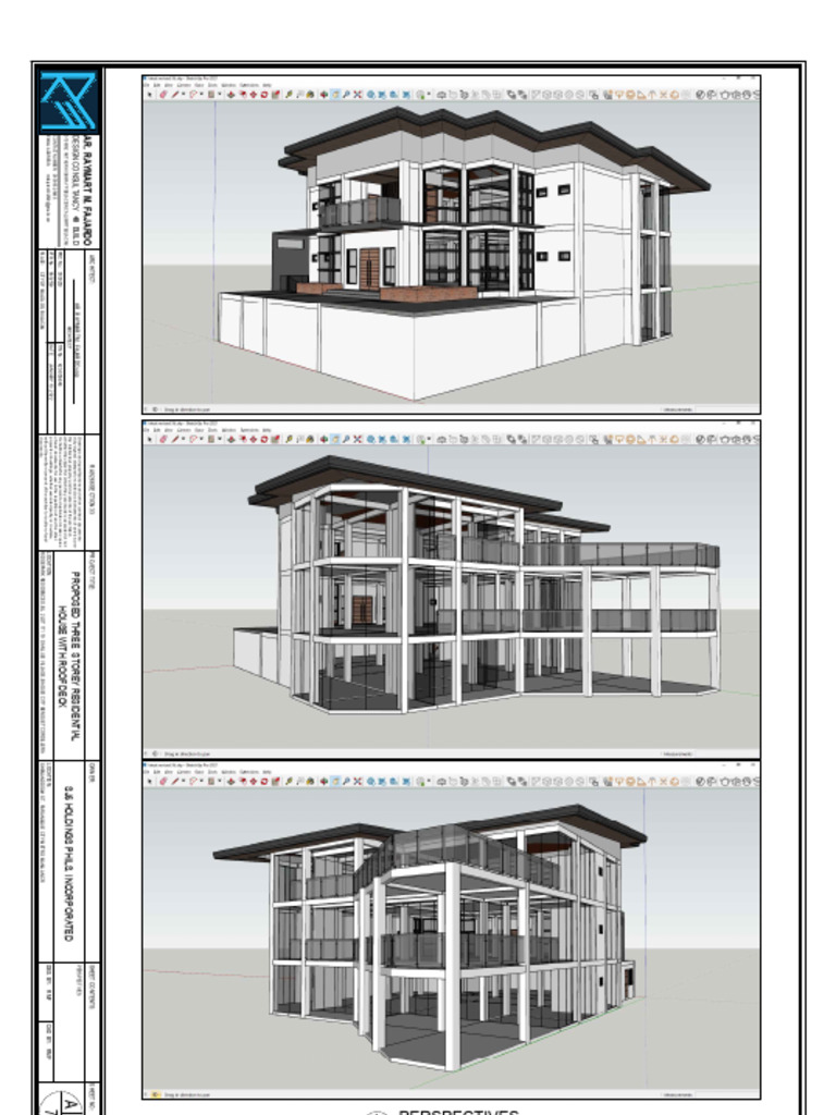 Perspectives: Scale: Nts | PDF | Buildings And Structures