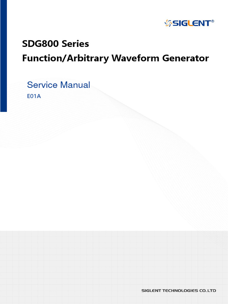 SDG800 Service Manual | PDF | Modulation | Frequency Modulation