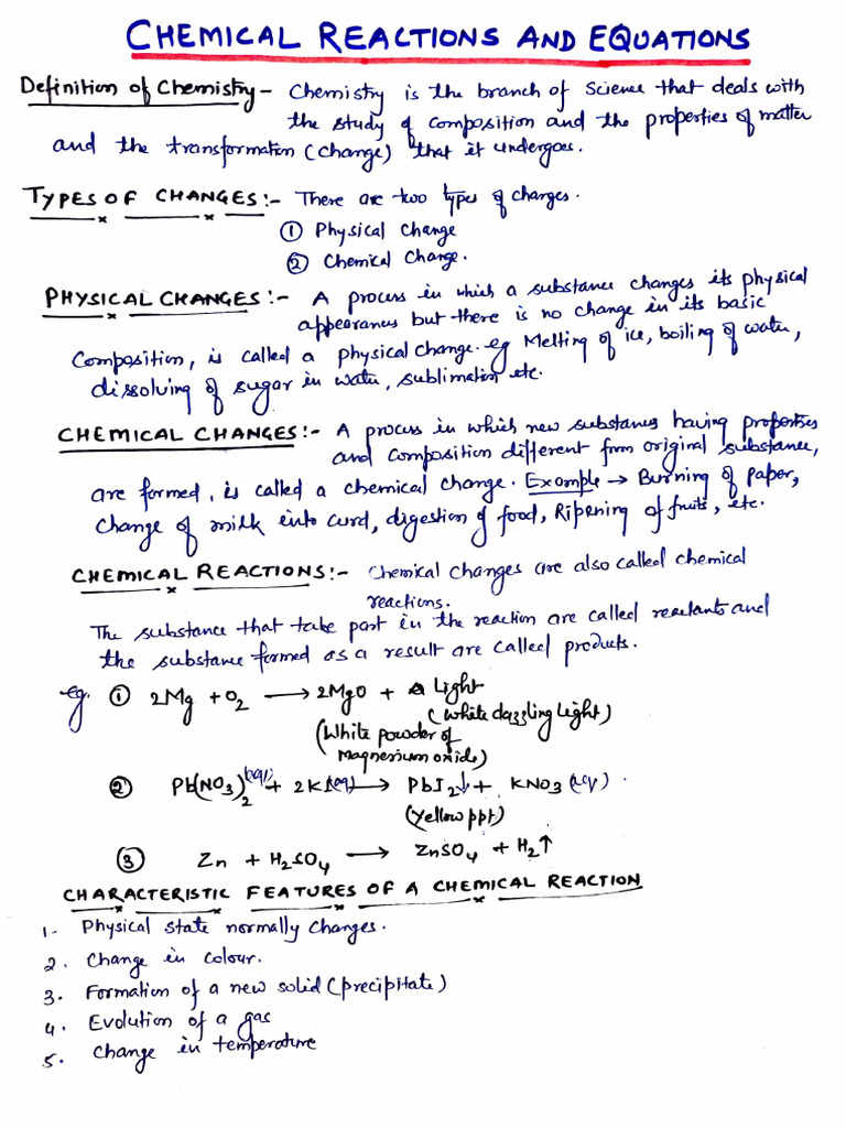 Chemistry Chapter 1 | PDF | Redox | Unit Processes