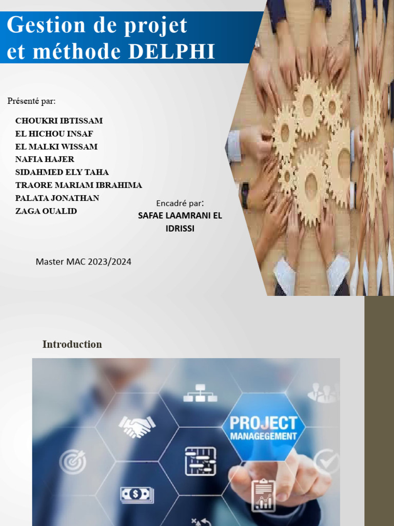 Gestion de Projet Et Méthode DELPHI VF | PDF | Gestion de projet | Business