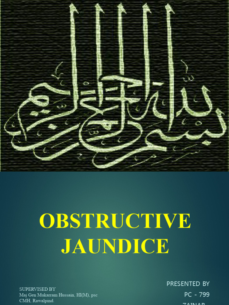 Obstructive Jaundice Case Pr. | PDF | Liver | Clinical Medicine